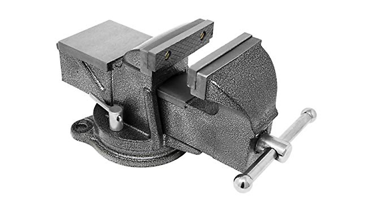 WEN 4-Inch Bench Vise with Swivel Base - Heavy Duty