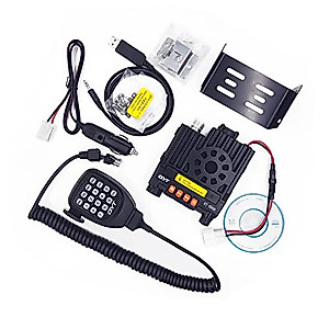 QYT KT-8900 20W Dual Band Mini Car Radio Mobile Transceiver, Dual Standby VHF/UHF Mobile Radio GMRS Repeater NOAA Weather Long Range Two-Way Radios + Free Programming Cable and CD…