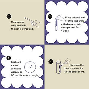 Complete Natural Products UTI Test Strips & Kit - UTI Testing Kit, 50 Count Test Strips for pH, Leukocytes, & Nitrites