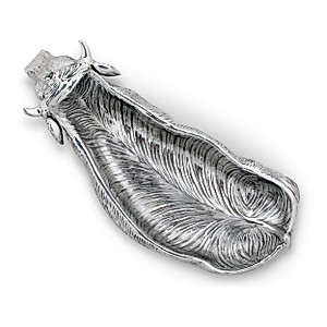 Arthur Court Extra Large Cow Beef Serving Carving Tray Cast Aluminum 36 inch Long x 12 inch Wide