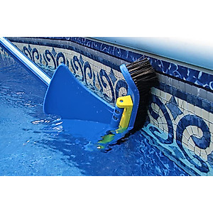 Aqua Ez - Hydrodynamic 18 inch Nylon Bristle Pool Brush w/ Dynamic Wing for Effortless Cleaning (for Vinyl, gunite, and Above Ground Pools)