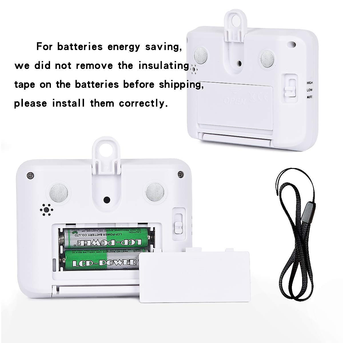XREXS 4 Channels Digital Kitchen Timer Clock, Cooking Timer with Large LCD Display, 4 Groups Simultaneous Timing Countdown Up Pocket Timer, Magnetic Attachable (Battery Included) (396)