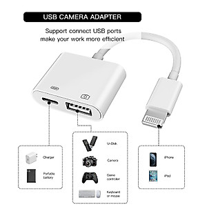 zoyuzan 3 in 1 USB OTG Adapter, Lightning