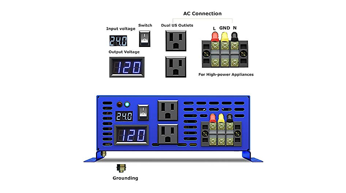 XYZ INVT 2500W Pure Sine Wave Inverter - Reliable Power