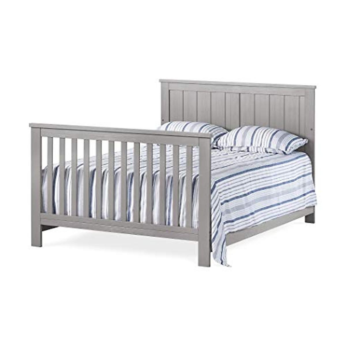 Child Craft Calder 4-in-1 Convertible Crib, Baby Crib Converts to Day Bed, Toddler Bed and Full Size Bed, 3 Adjustable Mattress Positions, Non-Toxic, Baby Safe Finish (Brushed Pebble)