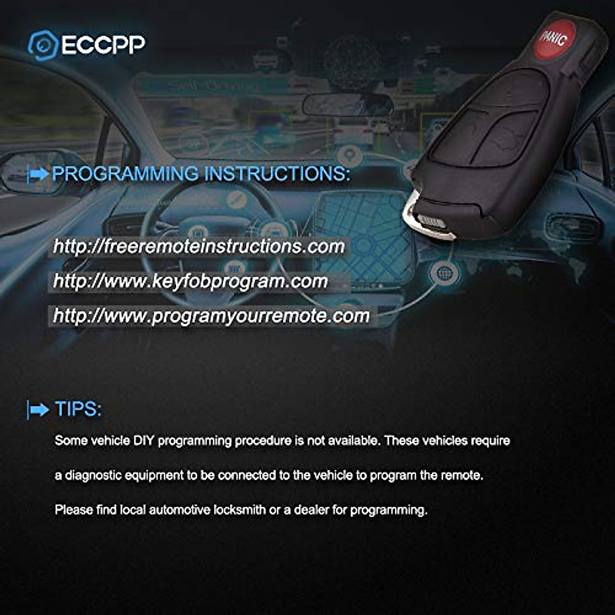ECCPP IYZ 3312 Uncut Keyless Entry Remote Control Car Key Fob SHELL CASE Replacement for Mercedes-Benz C280 C350 CLK350 E350 S350 CLK500 G500 S600 SL500 IYZ 3312 (Pack of 1)