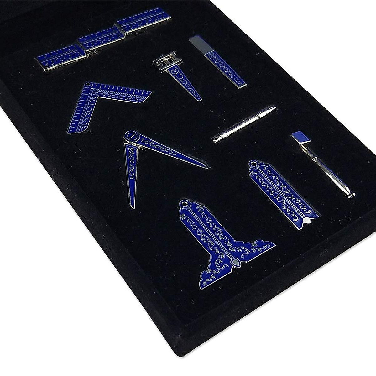 Masonic Blue Lodge Freemason Working Tools Set in Box Accessories
