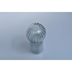 SVY Glass Vases Clear Crystal Flower with Modern Unique Design & Home Decoration, Ideal for Parties, Events, Gardens, Office, Weddings, Table (Gray)