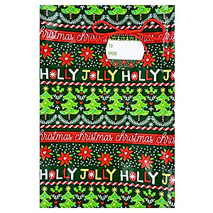 2 Giant Christmas Gift Bag 36x44" W/tie & Gift Card Set of 2