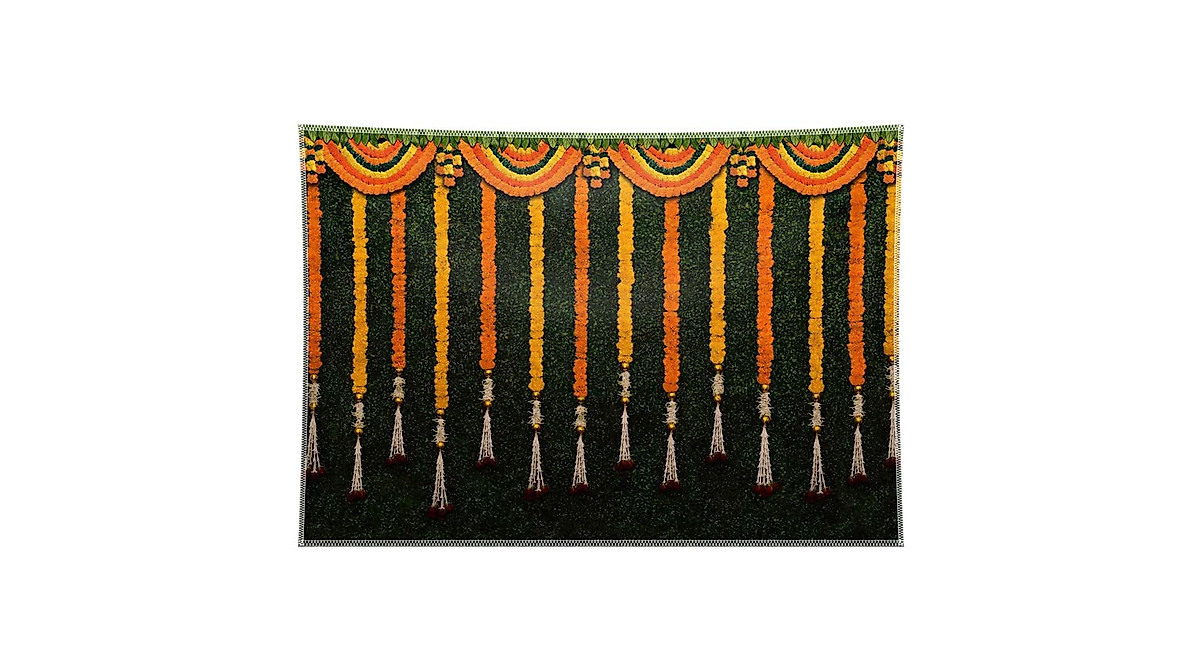 ZTHMOE 7x5ft India Pooja Backdrop for Festivals & Weddings