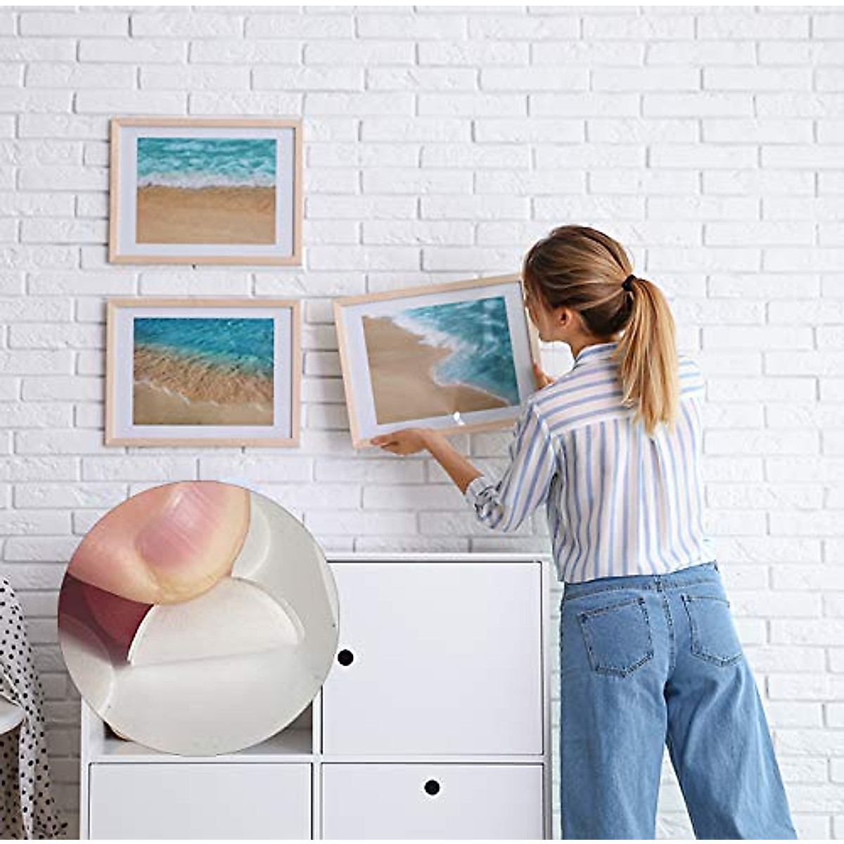 Clear Sticky Tack Adhesive Poster Tacky Putty Removable Round Putty Double-Sided Round No Traces Adhesive Sticke for Festival Decoration（350）