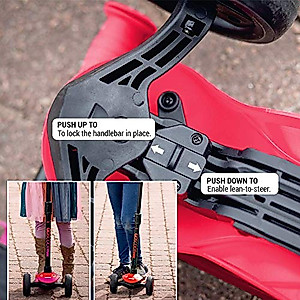 New-Bounce Scooters for Toddlers - 3 Wheel Scooter for Kids with Adjustable Handlebar - The GoScoot MAX is Perfect for Children and Toddlers, Girls and Boys Ages 3-10