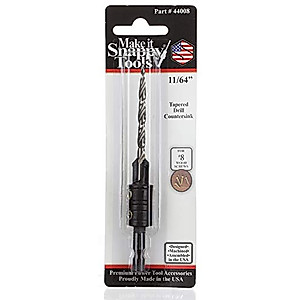 Snappy Tools 11/64 Inch Tapered Drill Countersink for #8 Screw (Replaces Part # 44011) #44008