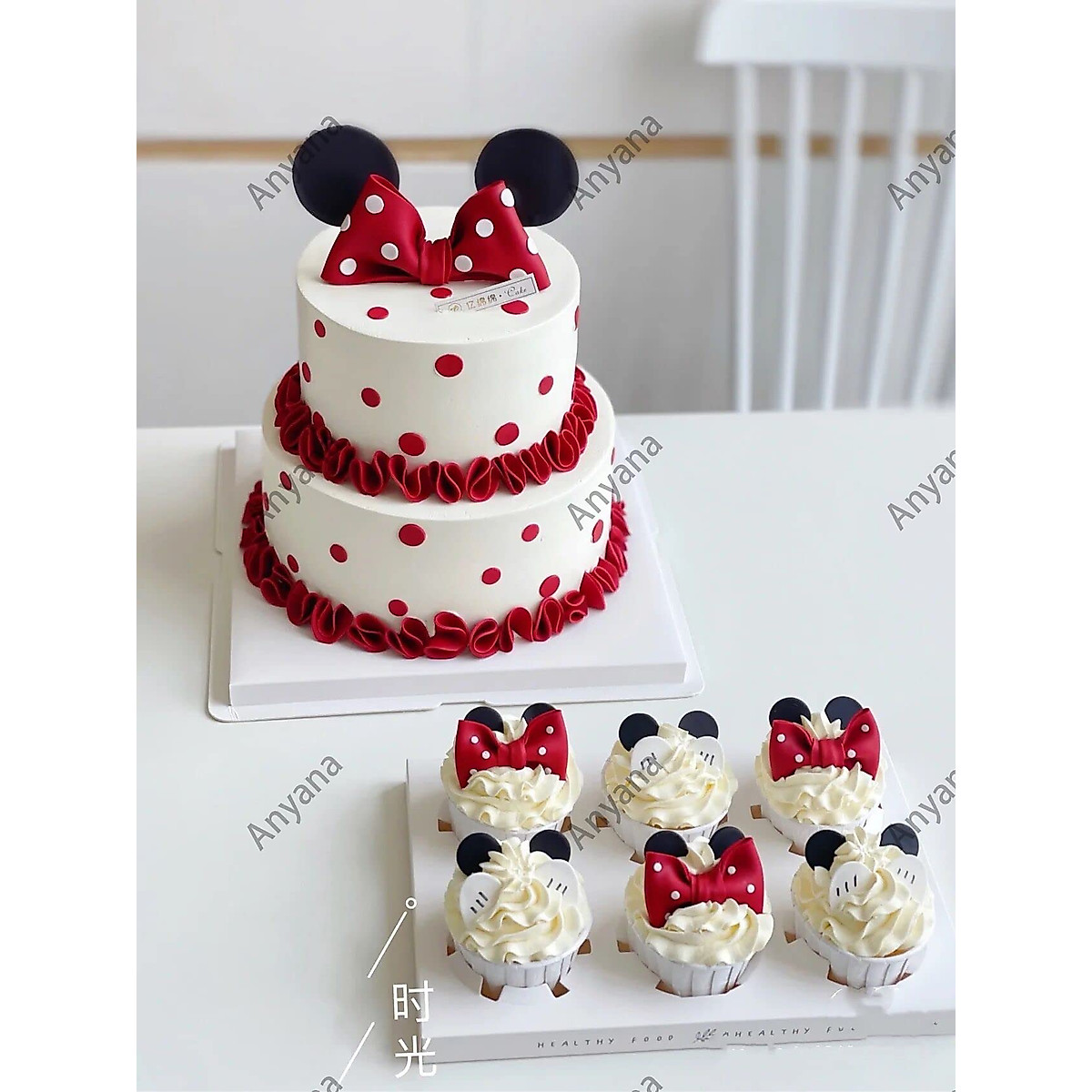 Anyana ribbon bowknot bow tie cutter set cookie impression mold plastic cutter fondant sugar paste cutter gum paste Modelling Tools for Cake Cupcake Toppers Decoration Pack of 3