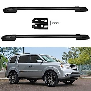 ECCPP Roof Rack Side Rails Compatible for Honda Pilot 2009-2015 Cargo Racks Rooftop Luggage Canoe Kayak Carrier Rack - Max Load 165LBS Kayak Rack Accessories