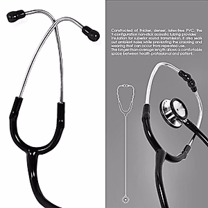 RCSP Aluminium Dual Head Stethoscope for doctors and Medical students | light weight Chest Piece with Flexible Latex Free Tube & Soft Sealing Ear Knobs