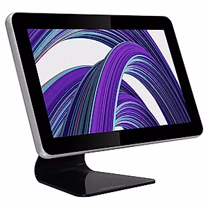 Displays2go Interactive Touch Tabletop Signage, Android 7.1 OS – Black (DGCTDSTCH15BK)