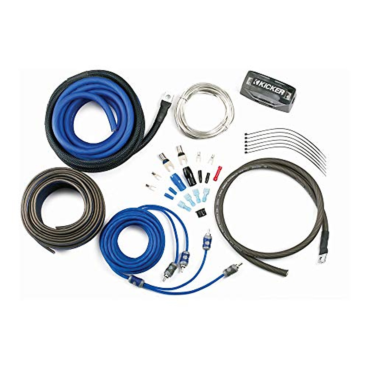 Kicker 46CK8 K-Series Complete 8-AWG Amplifier Connection Kit W/ 2-Channel RCA Interconnects