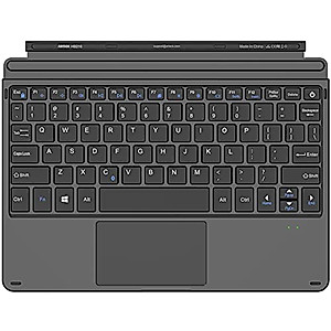 Arteck Microsoft Surface Go Type Cover, Ultra-Slim Portable Bluetooth Wireless Keyboard with Touchpad for 3 (2021), 2 (2020) and Built-in Rechargeable Battery