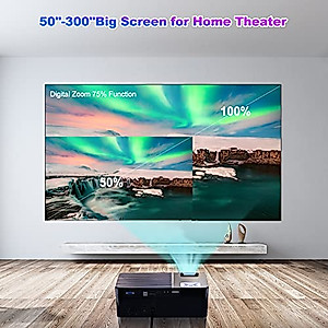 5G WiFi Bluetooth Projector, Full HD Native 1080P Projector 10000 Lumens Support 4K,Zoom,Keystone Correction,Compatible w/ TV Stick, iOS, Android,Laptop[Carrying Bag Included]