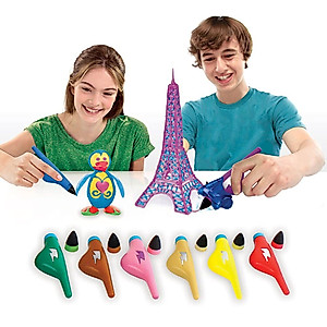 IDO3D ULTRA - 8 Pen Set - Zoo Animals and Landmarks, Create 3D Arts and Crafts, Drawing and Painting Supplies