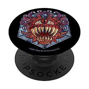 Dungeons & Dragons Eye Of The Beholder Stained Glass PopSockets PopGrip: Swappable Grip for Phones & Tablets