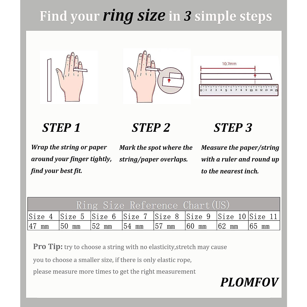 PLOMFOV Gold Rings for Women Gold Plated Stackable Rings Wedding Bands Eternity Dainty 14K Gold Ring Thin Simple Trendy Thumb Stacking Ring Pack Size Gold 8