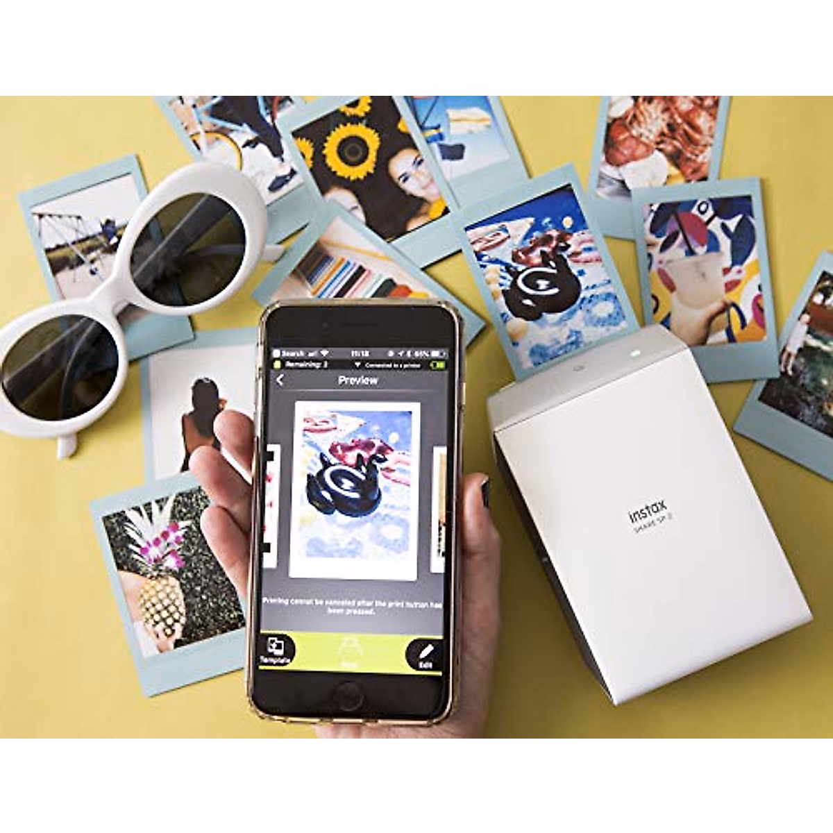 Fujifilm Instax Share SP-2 Color Mobile Printer (Silver)