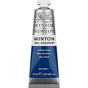 Winsor & Newton Winton Oil Color, 37ml (1.25-oz) Tube, Phthalo Blue