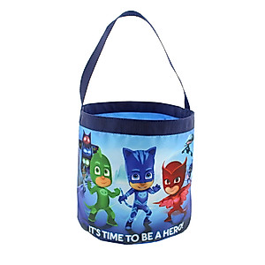 Disney PJ Masks Boys Girls Collapsible Gift Basket Bucket Gift Tote Bag (One Size, Blue)