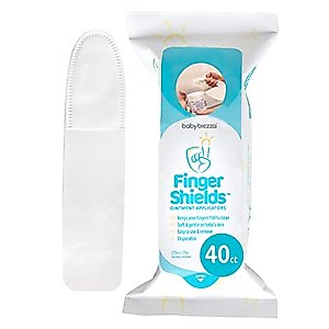 Baby Brezza Finger Shields – 100% Mess Free Baby Diaper Rash Cream Applicator – Ointment Applicator Keeps Fingers and Nails Clean – Perfect for Travel, 40 Count