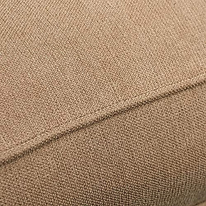 Serta Palisades Upholstered Sofas for Living Room Modern Design Couch, Straight Arms, Soft Fabric Upholstery, Tool-Free Assembly, 61" Loveseat, Sand Beige