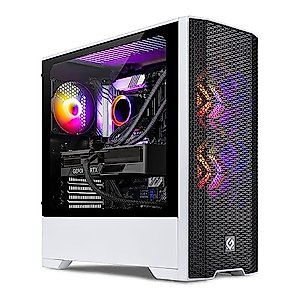 Skytech Blaze Gaming PC Desktop – AMD Ryzen 7 5700X 3.4 GHz, NVIDIA RTX 4070, 1TB NVME SSD, 16GB DDR4 RAM 3200, 750W Gold PSU, 240mm AIO, 11AC Wi-Fi, Windows 11 Home 64-bit