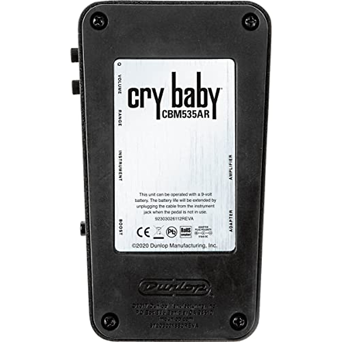 JIM DUNLOP Crybaby Q Mini 535Q Auto-Return Wah (CBM535AR)