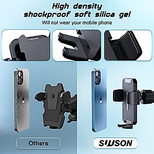 SUUSON Phone Holder for car -3in1 Long arm car Phone Holder Mount, Suitable for car Dashboard/Windshield/Vent, car Adjustable Phone Holder, Compatible with All Smart Phones and Cars