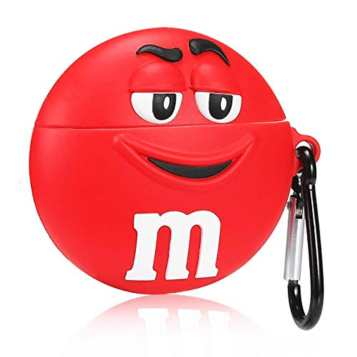 Joyleop(M Bean) Compatible with Airpods 1/ 2 Case Cover,3D Cute Cartoon Funny Fun Cool Kawaii Fashion,Silicone Airpod Stylish Chic Food Character Skin Keychain,for Girls Boys Teens Kids Air pods 1& 2