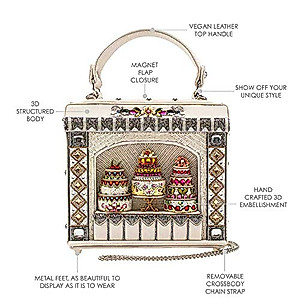 Mary Frances Cake Shop Womens Top Handle Bag, Ivory