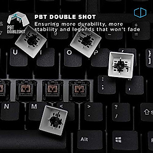 ikbc CD108 V2 Mechanical Keyboard, Cherry MX Silent Red Switch, Full Size with Mistel PBT Keycaps, Windows/Mac