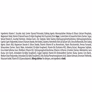 Vitabiotics Visionace Original - Nutritional Multivitamin for Normal Vision | Vitamins A, B2 and Zinc - 30 Tablets