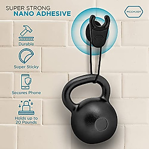 [2-Pack] Wall Mount for PopSockets, Socket Mount for Desk for Home, 2 Way 360 Degree Rotation, Super Strong Nano Adhesive, Compatible with All Sockets…