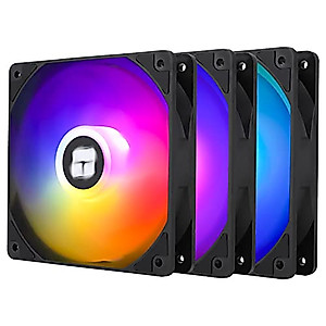 Thermalright TL-C12C-S X3 CPU Fan 120mm ARGB Case Cooler Fan, 4pin PWM Silent Computer Fan with S-FDB Bearing Included, up to 1500RPM Cooling Fan（3 Quantities）