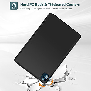 ProCase for Nokia T10 Tablet Case 8.0 Inch 2022, Trifold Slim Stand Cover Hard Shell Folio Lightweight Case Smart Cover for 8.0” Nokia Tablet T10 2022 Release -Black