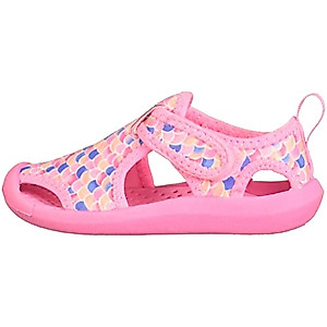 OshKosh B'Gosh Girls Aquatic Water Shoe Sport Sandal, Fuchsia/Multi, 9 Wide Toddler