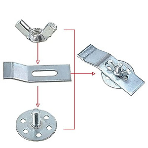 yeshine Sink Clips 20 Pack, Undermount Sink Clips, Undermount Bathroom Sink Clips,Kitchen Sink Clips, Sink Brackets, Universal Heavy Duty Epoxy Sink Clips,Sink Clip