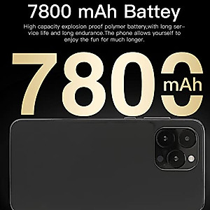 ASHATA I14 ProMax Unlocked Android Smartphone Celular, 6.3in Face Recognition Mobile Phone, 4G Net Cellphone, 2GB RAM 16GB ROM, Camera Front 2MP Rear 15MP, 2400mAh Battery (US)