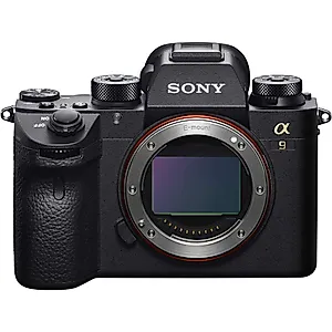 Sony Alpha a9 Mirrorless Digital Camera (Body Only) (ILCE9/B) + 64GB Memory Card + NP-FZ-100 Battery + Corel Photo Software + Case + External Charger + Card Reader + HDMI Cable + More (Renewed)