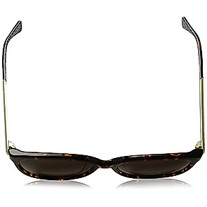 Kate Spade New York Women's Britton/G/S Square Sunglasses, Dark Havana/Brown Gradient, 55mm, 17mm