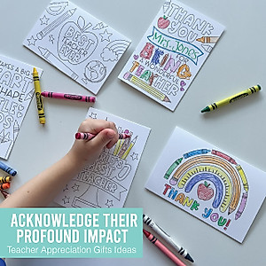 24 Fill In The Blank Teacher Thank You Cards From Student - Teacher Gift Card Teacher Appreciation Cards Bulk, Thank You Teacher Cards From Student, Bulk Thank You Cards For Teachers Appreciation Card