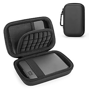 YINKE External Hard Drives HDD Carrying Case for Seagate/WD Elements/Toshiba Canvio Basics/WD My Passport, Portable Travel Case Protective Cover Storage Bag
