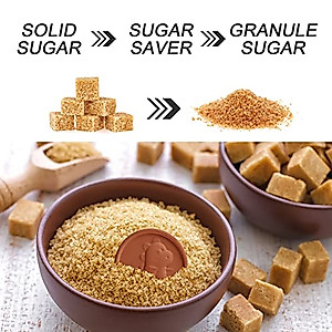 HUWLUIWA Brown Sugar Saver with Dinosaur Design, Sugar Softener For Food Storage, Terra Cotta Disc Sugar Keeper to keep Food Moisture, Set of 6 (Green Box)